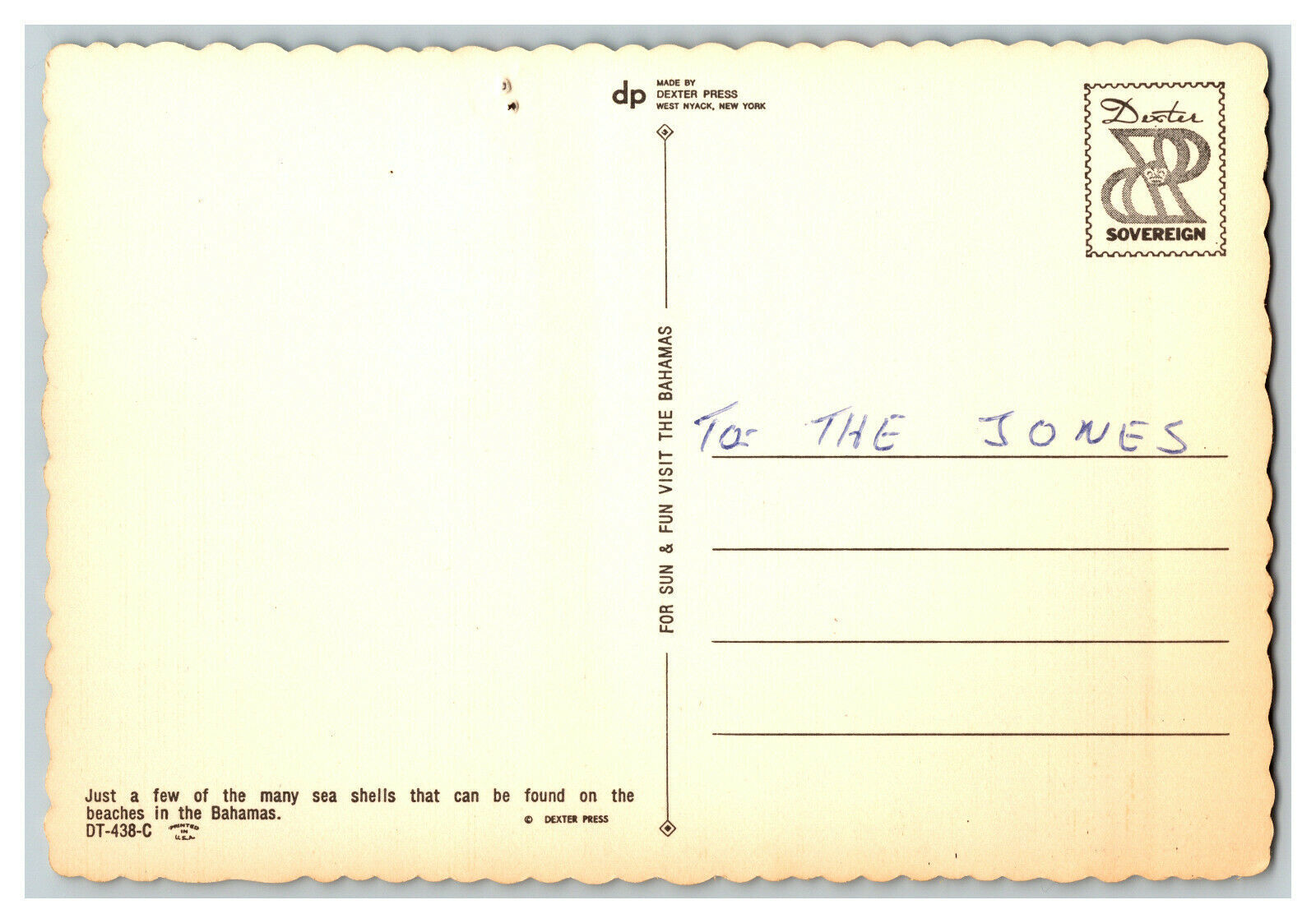 Postcard Bahamas Treasure Of The Sea Continental View Card Assorted Sea ...