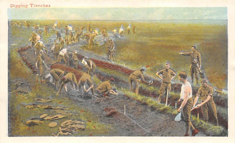 Digging Trenches World War 1 Unused | Topics - Militaria - World War I ...