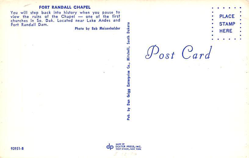 Fort Randall Chapel One of the first churches Misc SD | United States ...