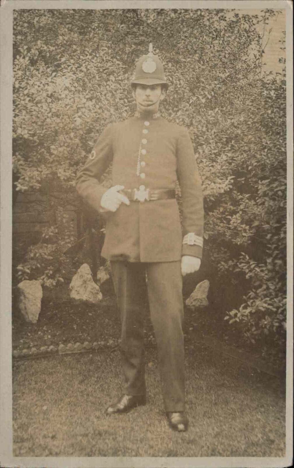 Police Officer Cop Bobby Uniform England c1910 Real Photo Postcard ...