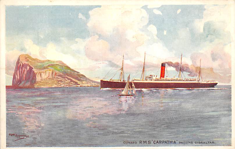 RM.S. Carpathia, Cunard Lines View image | Topics - Other, Postcard ...