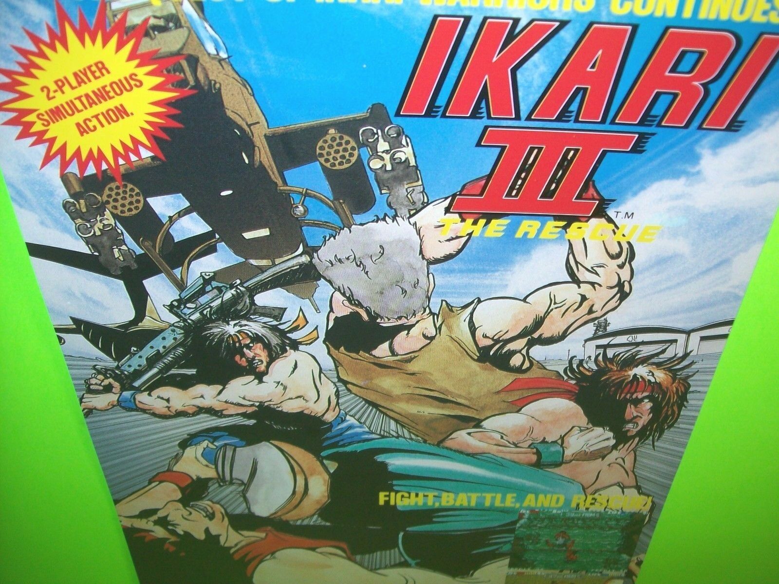 SNK IKARI III Original 1989 NOSVideo Arcade Game Promo Sales Flyer ...