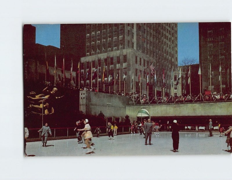Postcard Skating Rink, Rockefeller Center, New York City, New York ...