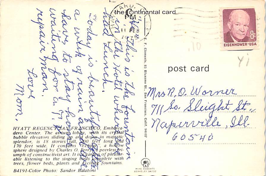 Hyatt Regency Hotel, San Francisco | Topics - Hotels & Restaurants ...