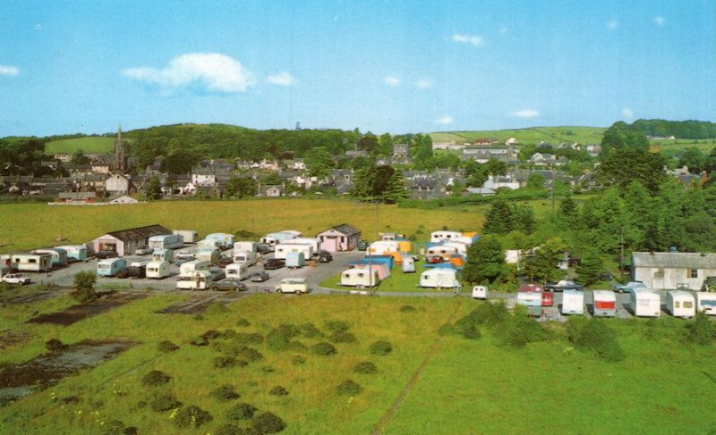 Creebridge Newton Stewart Caravan Site Scottish Aerial 1970s Postcard ...