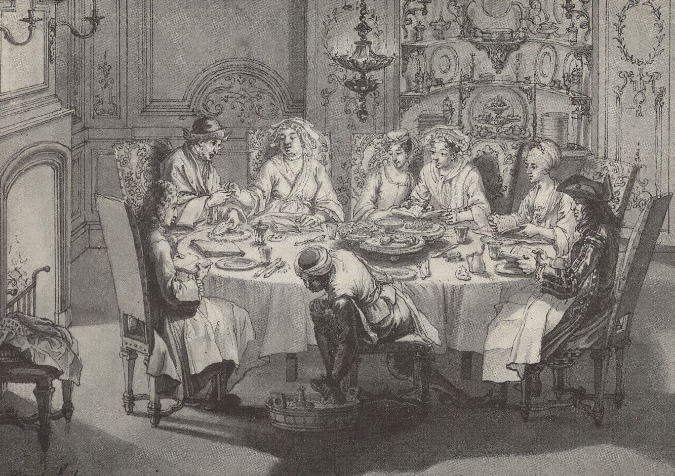 Passover With The Serfardic Jews Picart Jewish Painting Postcard ...