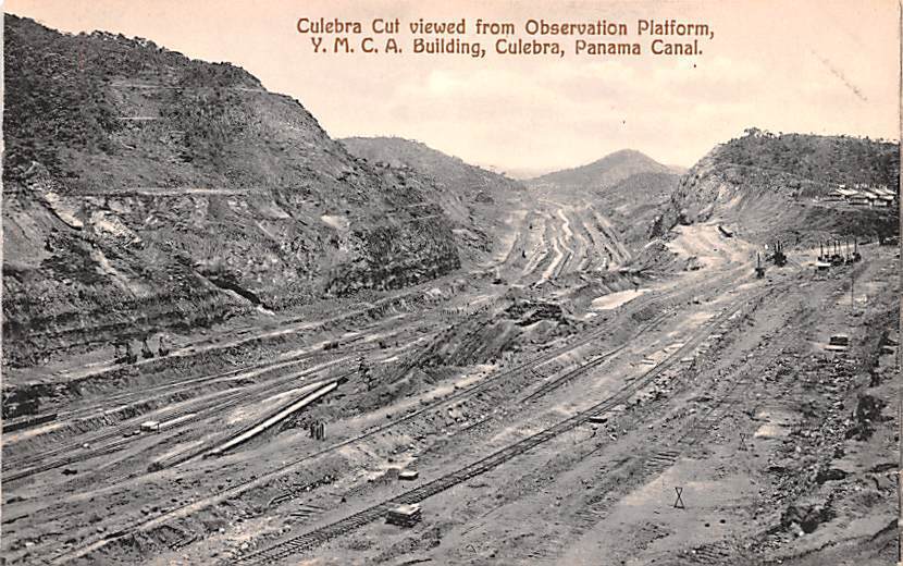 Culebra Cut viewed from Observation Platform YMCA Building, Culebra ...