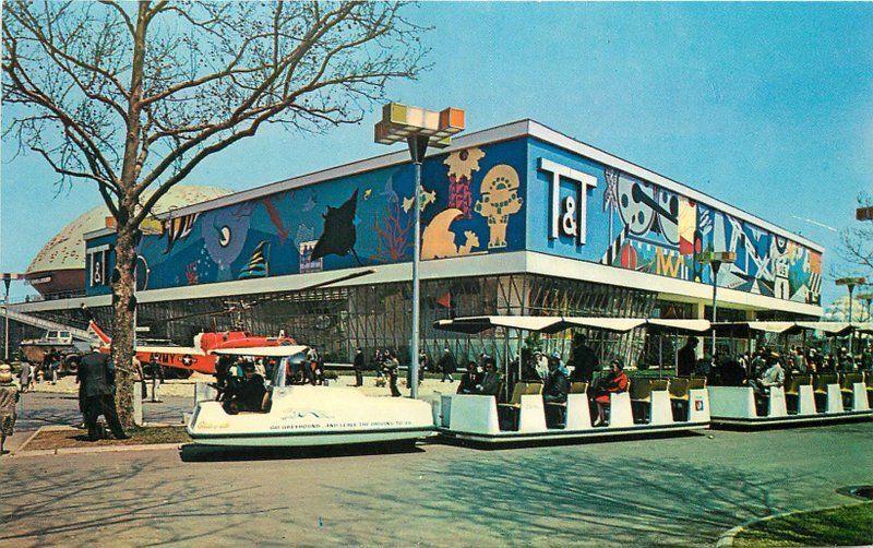 1950s World's Fair New York Transpiration Travel Pavilion Colorpicture ...