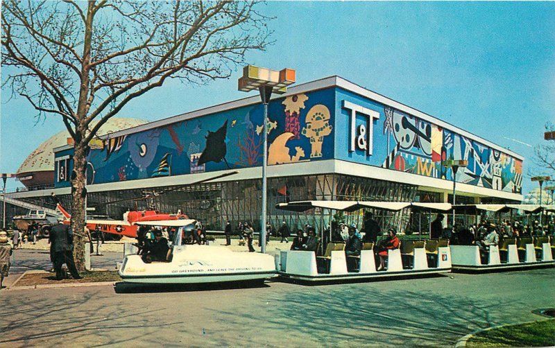 1950s World's Fair New York Transpiration Travel Pavilion Colorpicture ...