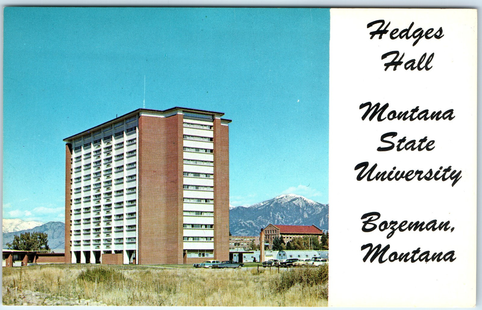 c1960s Bozeman, MT Hedges Hall State University Dorm Residence ...
