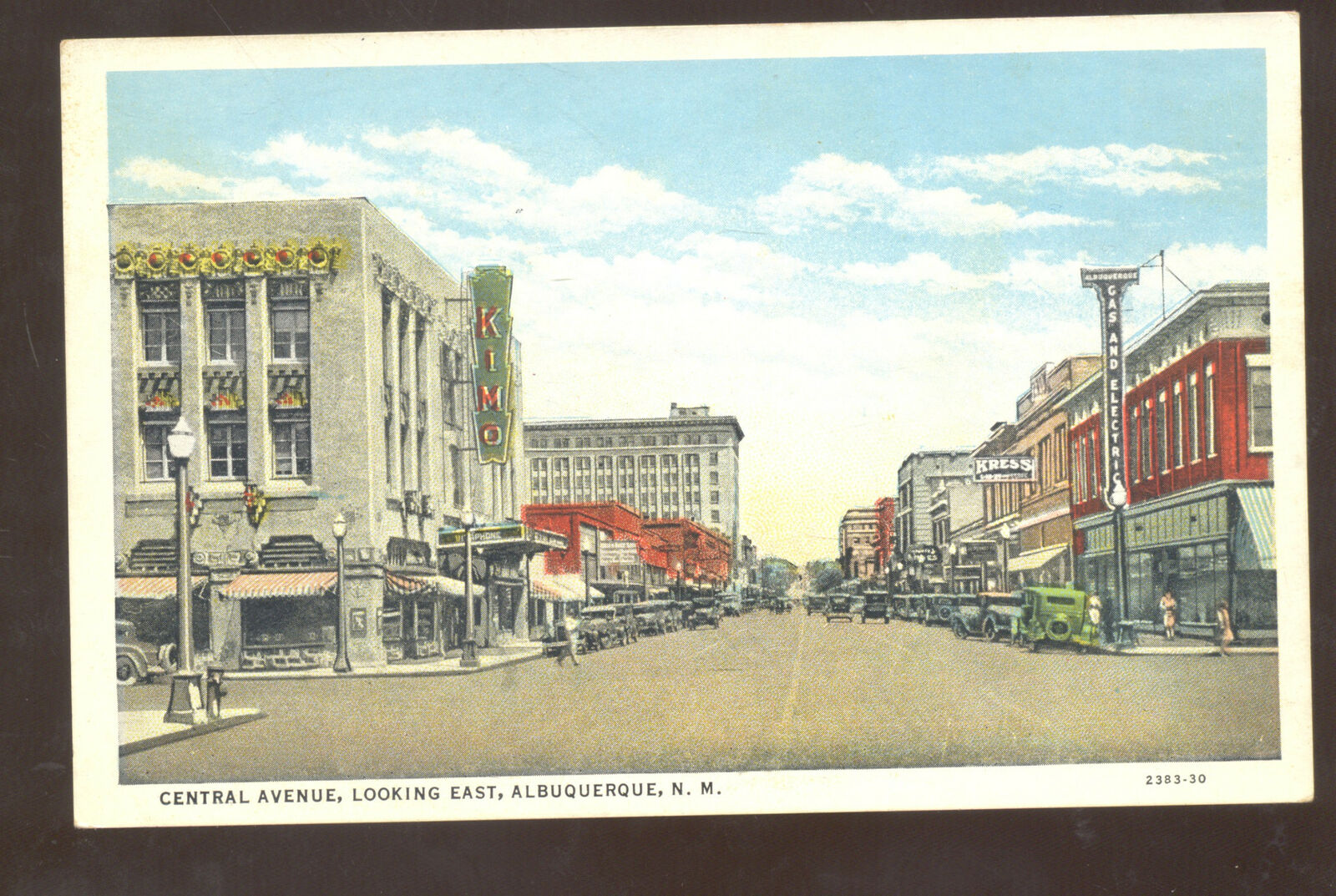 Albuquerque New Mexico Route 66 Street Scene Downtown NM Vintage ...