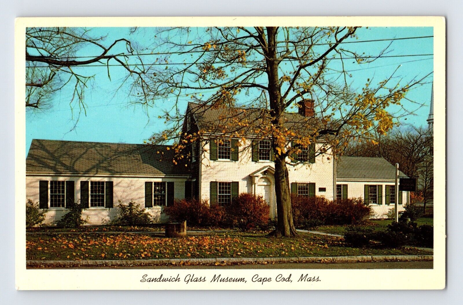 Postcard Massachusetts Cape Cod MA Sandwich Glass Museum 1960s Unposted ...