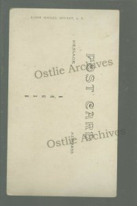 Brocket NORTH DAKOTA RPPC c1910 BASKETBALL TEAM nr Devils Lake Edmore ...