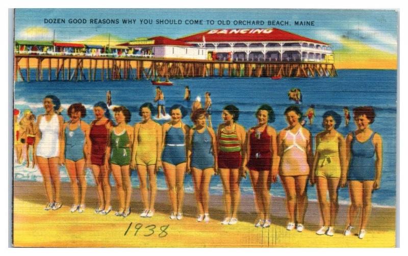 Dozen Good Reasons to Come to Old Orchard Beach, Maine Bathing Beauties ...