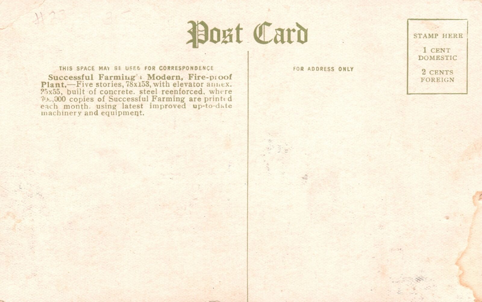 Vintage Postcard 1910's Home of Successful Farming Pub Co. Des Moines ...