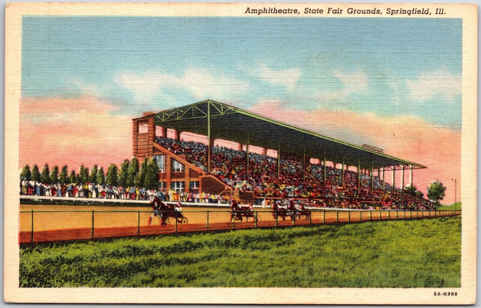 Springfield Illinois ILL, Amphitheatre, State Fair Grounds, Vintage ...