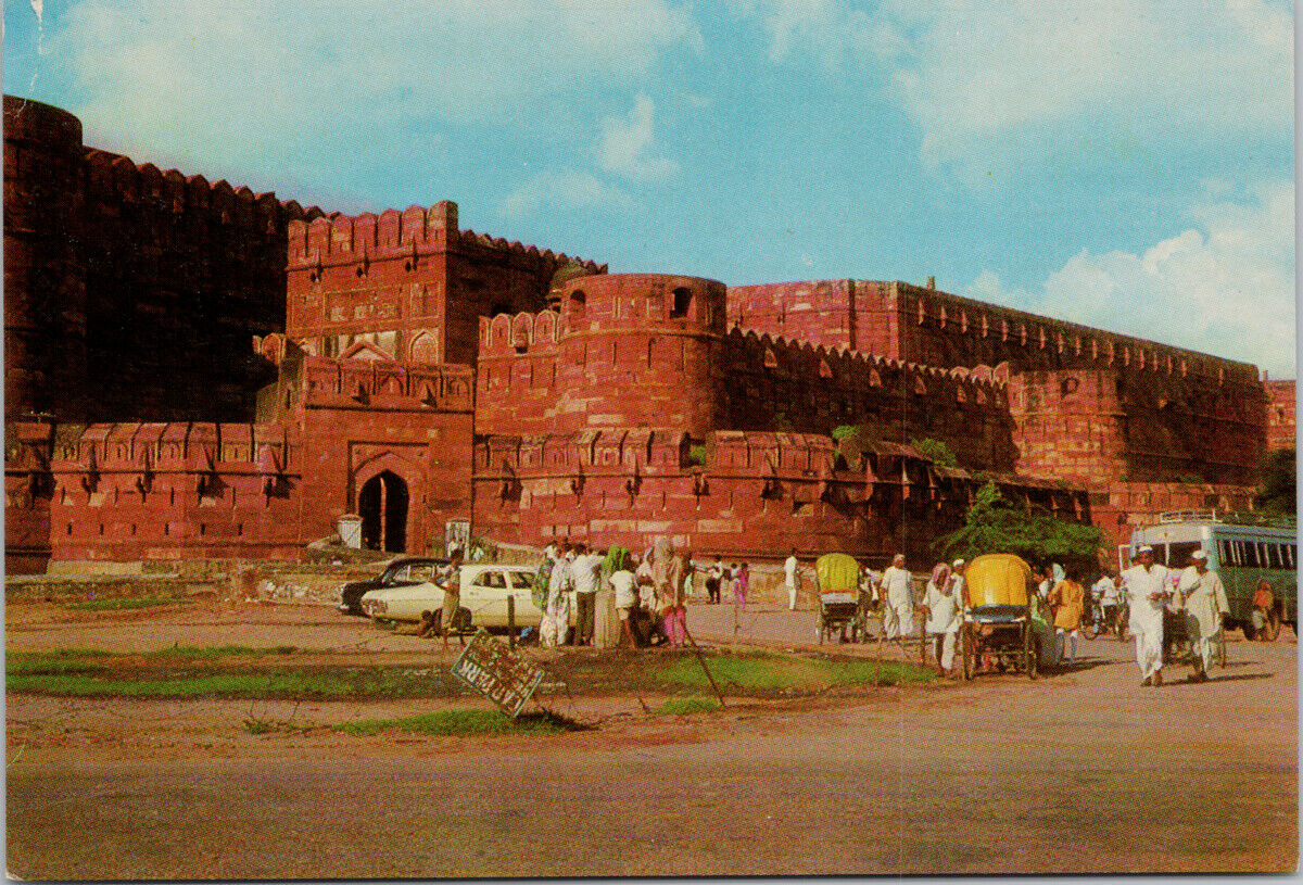 Agra Fort India UNUSED Vintage Postcard D94 | Asia & Middle East ...