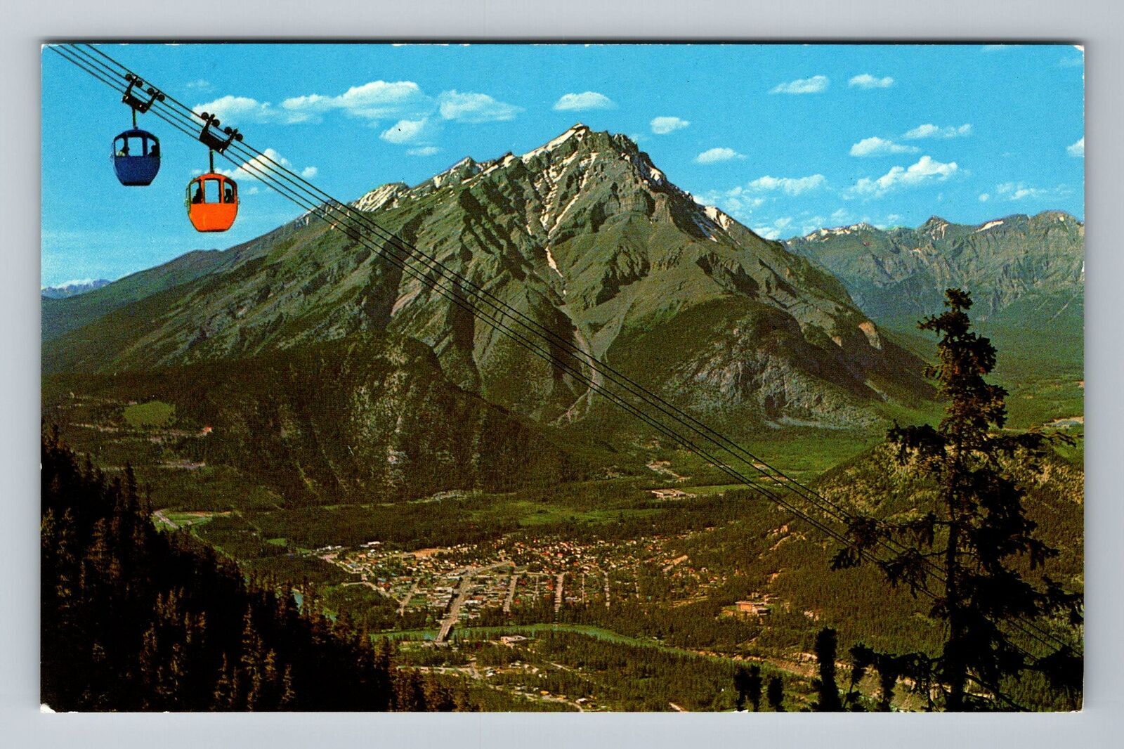 Banff- Alberta, The Gondola Lift, Sulphur Mountain, Vintage Postcard ...