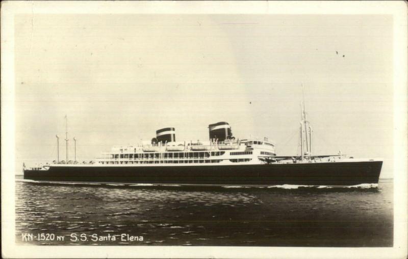 Steamship SS Santa Elena c1930 Real Photo Postcard | Topics ...