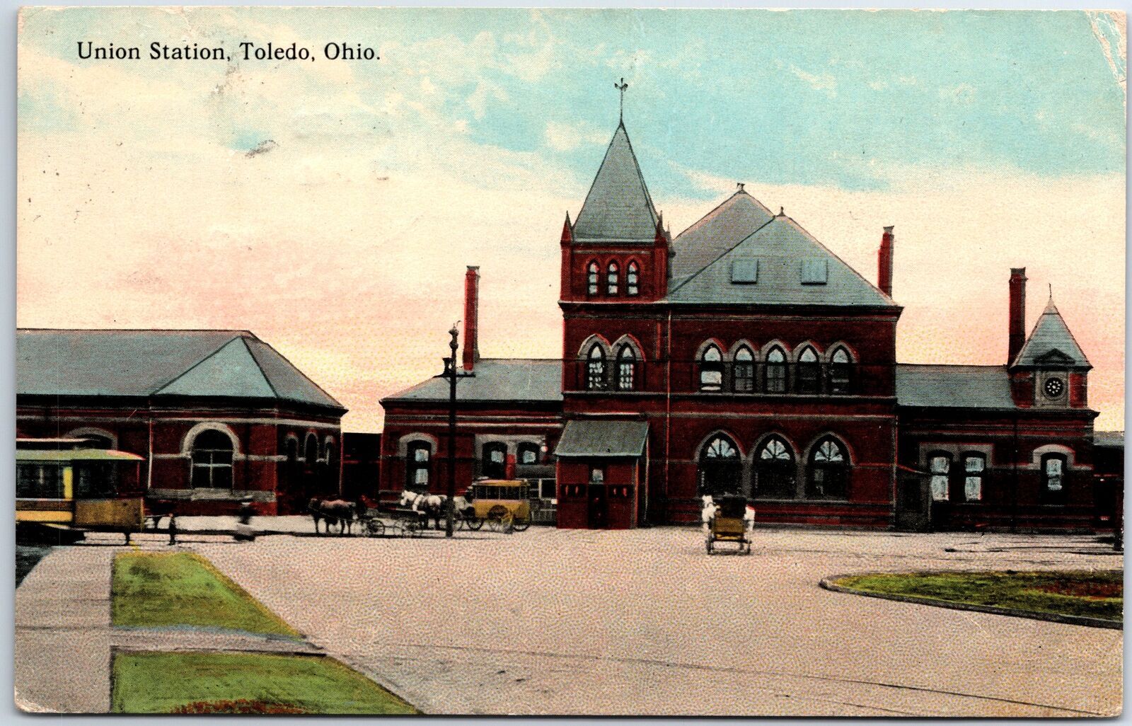 Vintage Postcard Union Station Toledo Ohio Front View Mailed 1910 ...