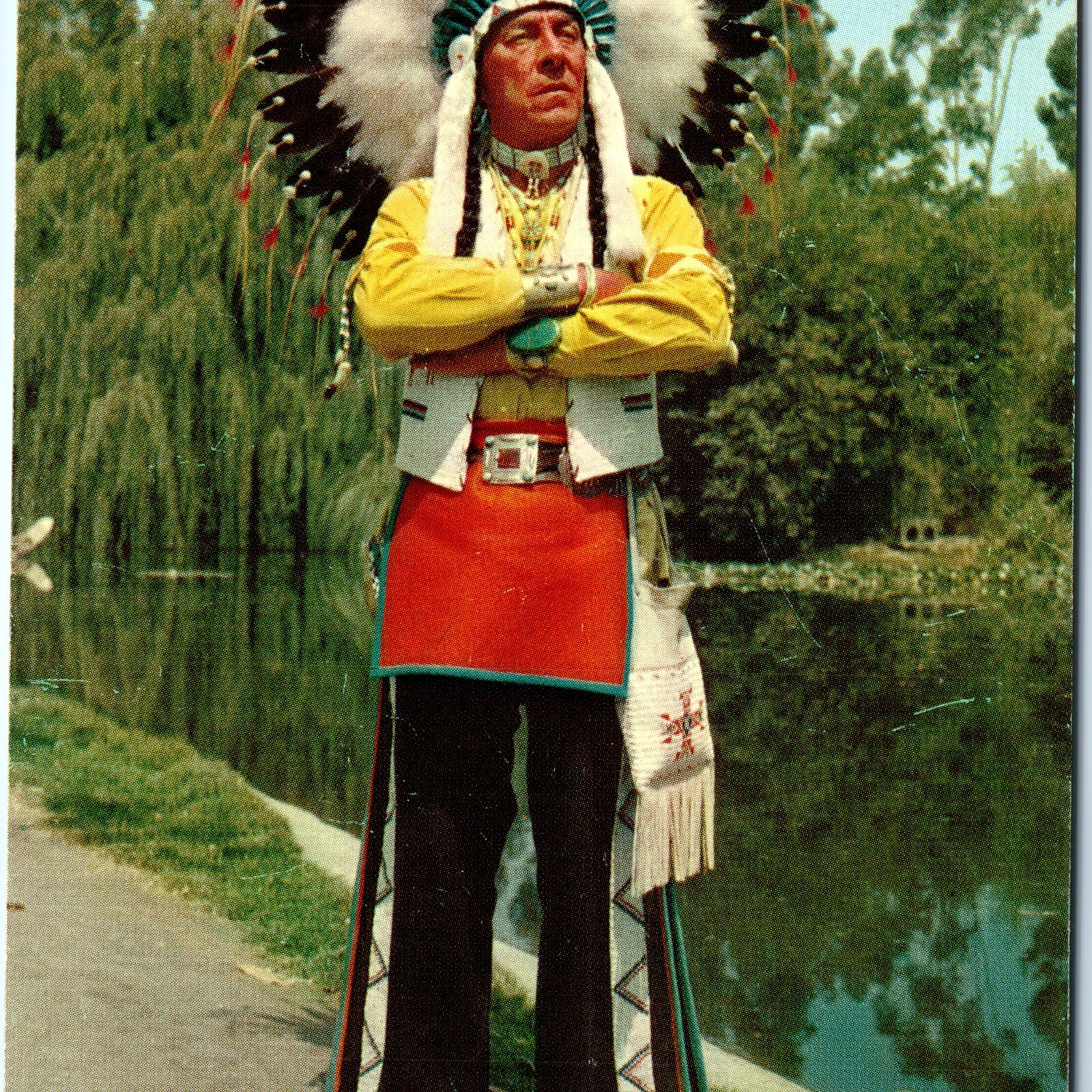 c1960s Buena Park CA Chief Red Feather Navajo Sioux Indian Knott Berry ...