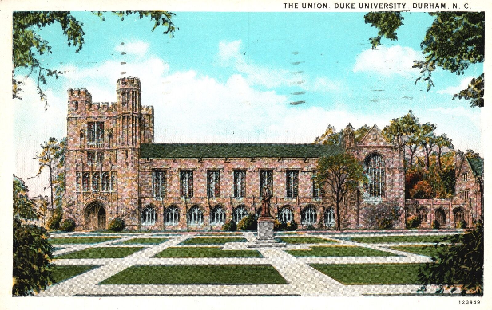 Vintage Postcard 1964 Union Duke University Campus Bldg. Durham North ...