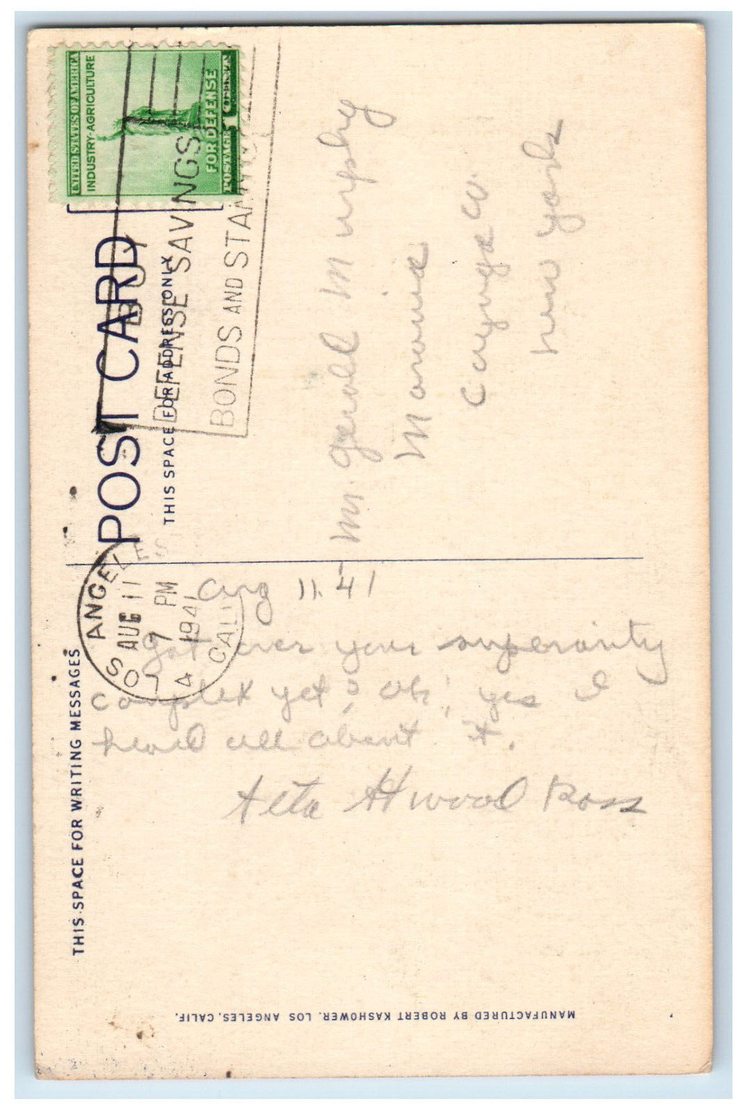 1941 Photo Home of Bing Crosby Toluca Lake North Hollywood CA Postcard ...