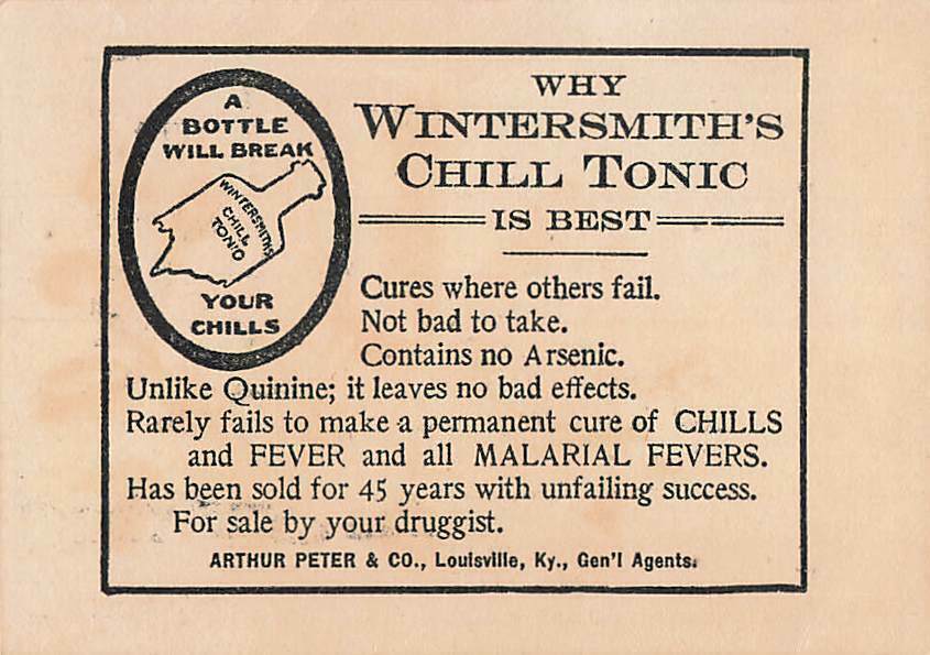 1880s-90s Wintersmiths Chill Tonic Louisville KY Quack Medicine P1 ...