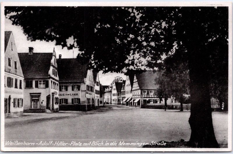 Vintage Postcard Village of Weibenhorn Germany Adolf Hitler Platz C ...
