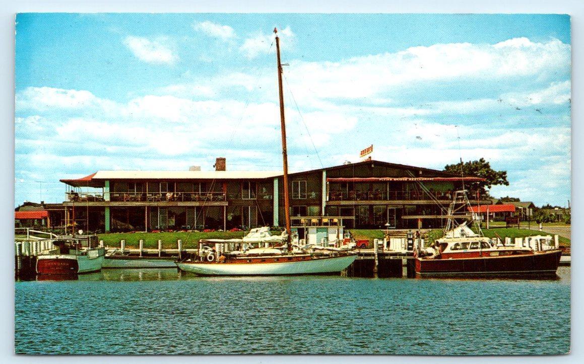 FALMOUTH, MA Massachusetts ~ Roadside FLYING BRIDGE RESTAURANT 1972 ...