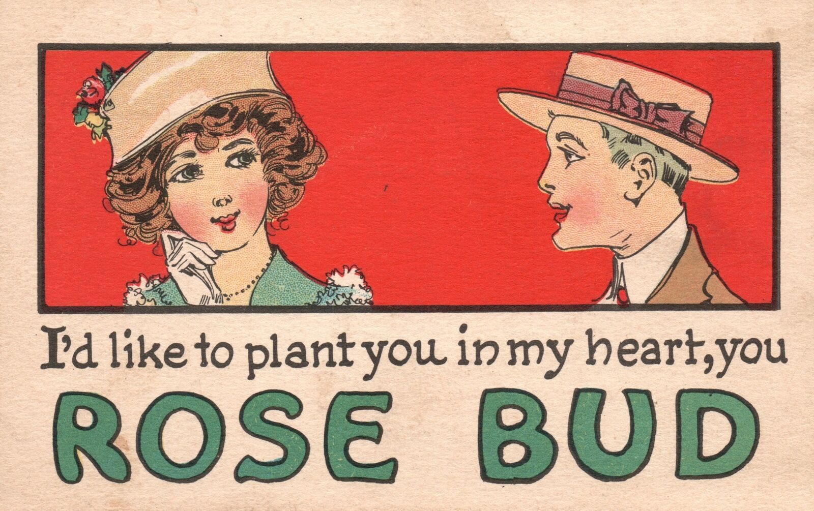 Vintage Postcard 1910's I'd Like To Plant You In My Heart You, Sweet ...