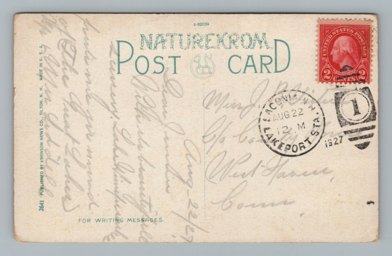 Rattlesnake Island Lake Winnepesaukee Mt Major New Hampshire Vintage ...