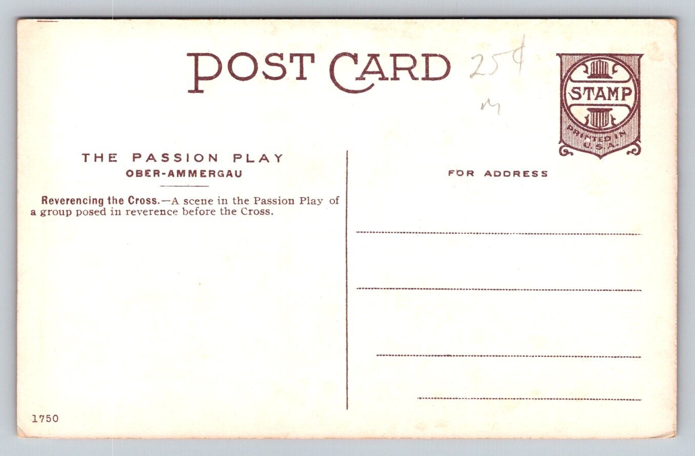 Jesus Christ Reverencing the Cross The Passion Play Postcard | Other ...