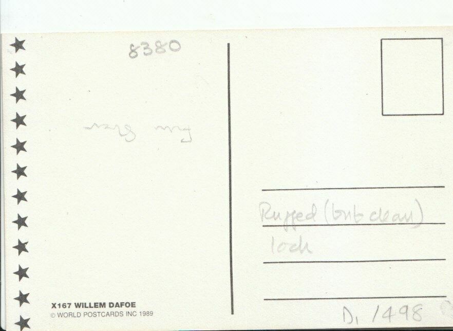 Actor Postcard - Hollywood - William Dafoe - Ref 11586A | United States ...