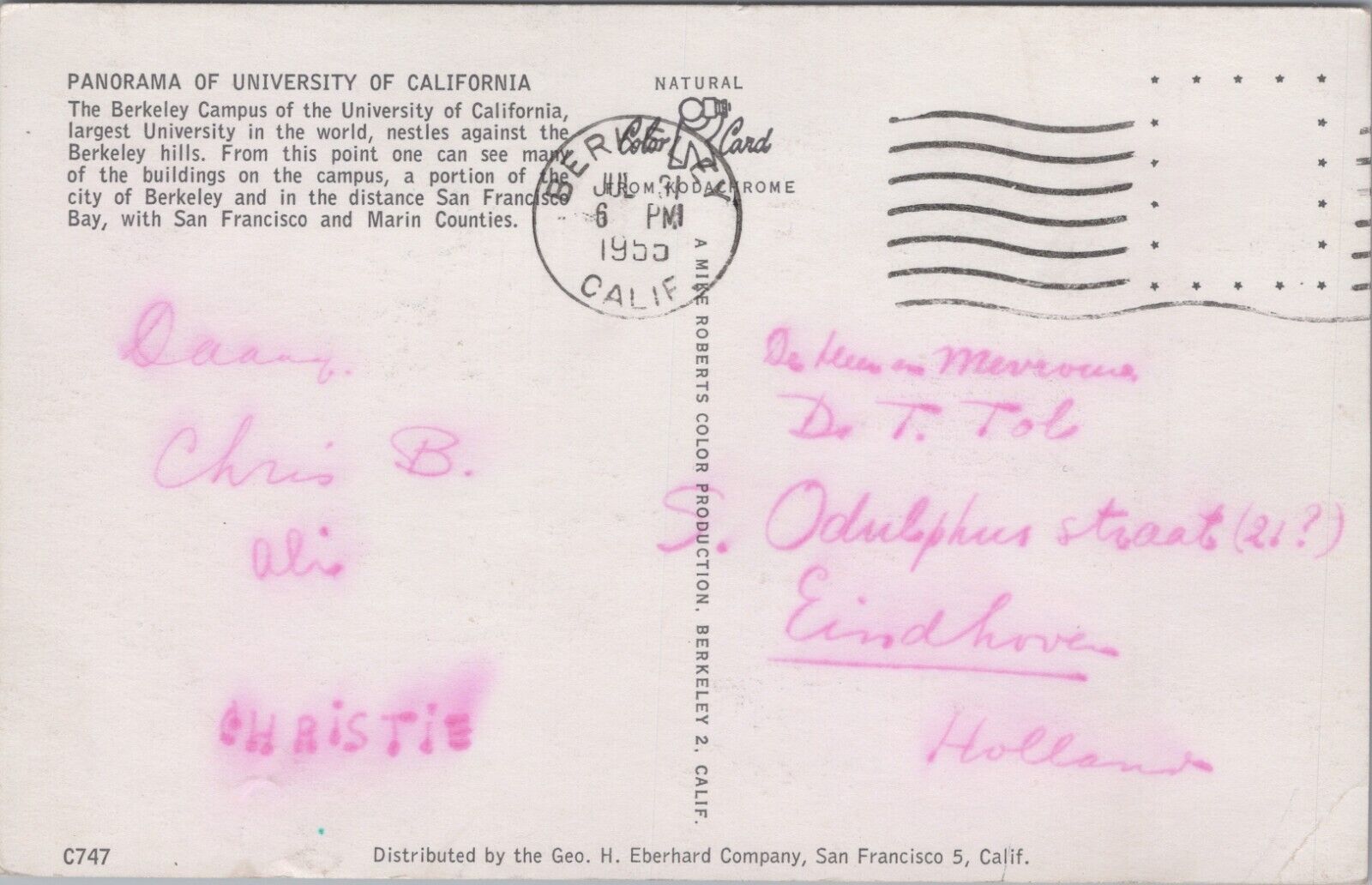 Panorama Of University Of California Berkeley Campus California ...