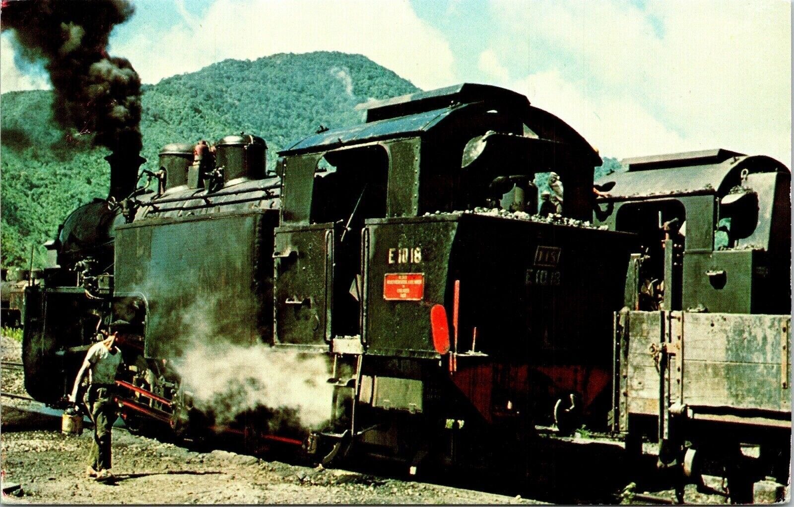 Indonesian State Railways West Sumatra Division Locomotive Train ...