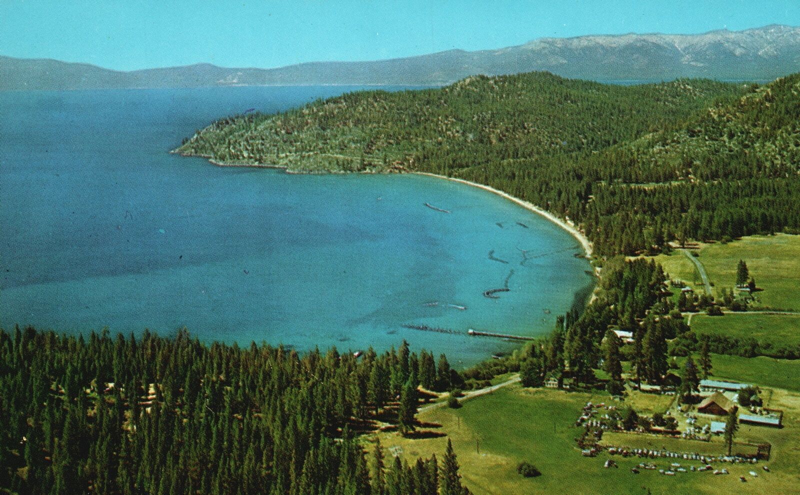 Vintage Postcard Eastern Shore Lake Tahoe Midway Glenbrook Bay New York ...