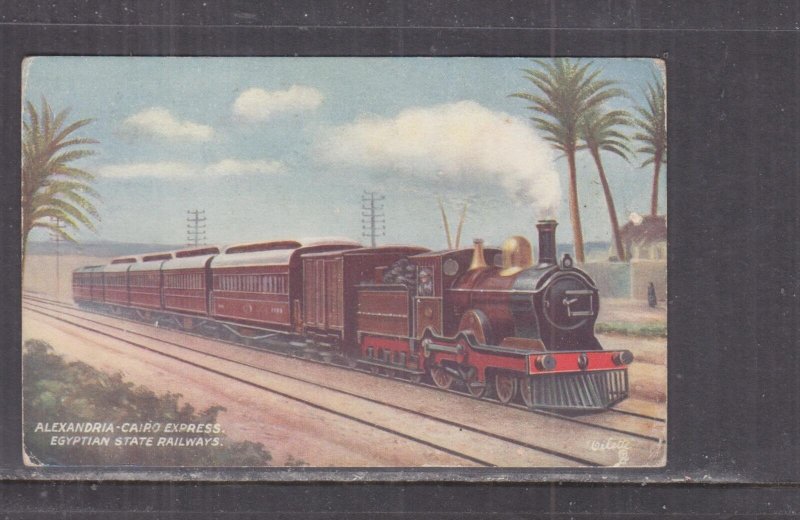 Egypt, Alexandria Cairo Express,Train, Egyptian State Railways, C1910 Tuck's Ppc | Africa ...