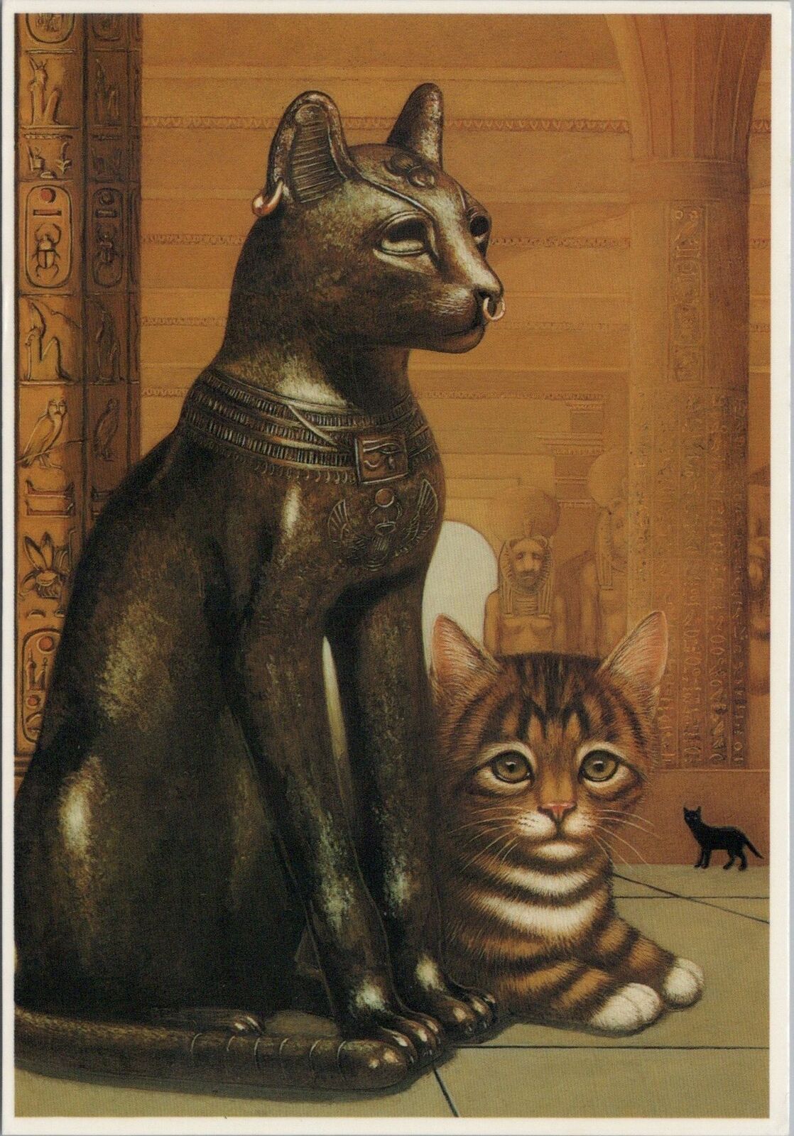 Animals Art Postcard - Cats, Mike The British Museum Cat (Repro) Ref ...