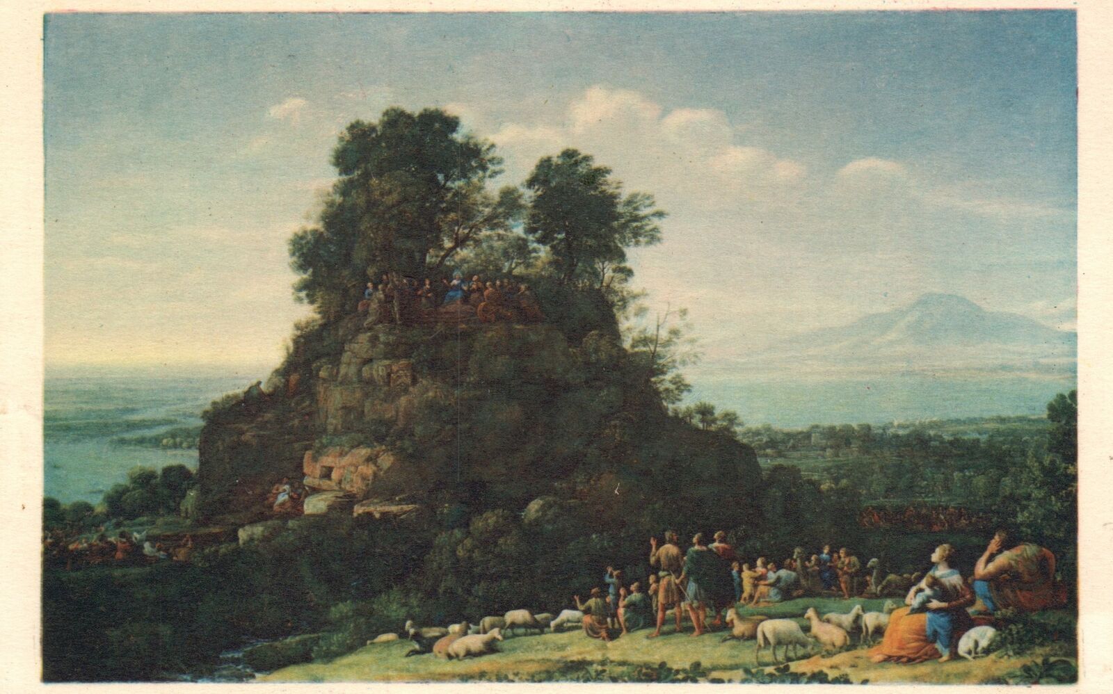 Vintage Postcard Sermon On The Mount Claude Lorrain Frick Collection ...