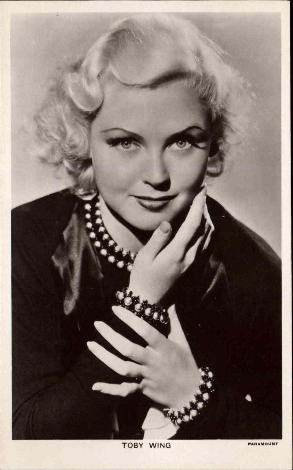 Vintage RPPC AMERICAN SHOWGIRL ACTRESS TOBY WING Paramount Real Photo ...