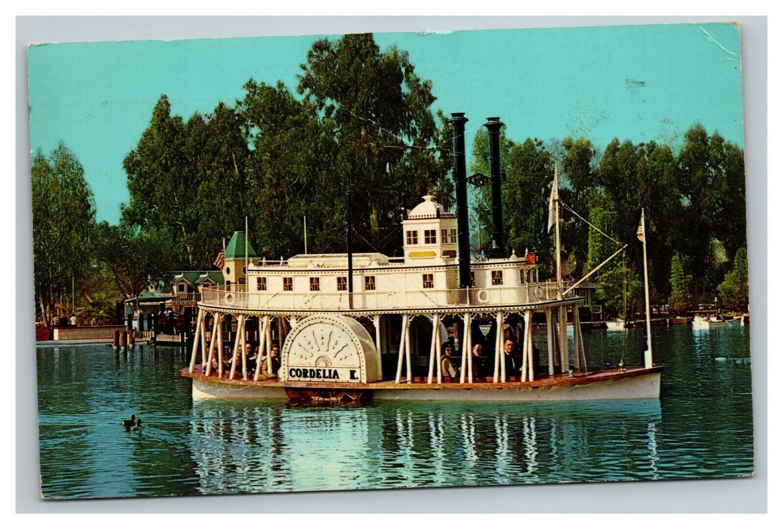Vintage Chrome Photo Postcard 1960's Knotts Berry Farm Steamboat POSTED ...