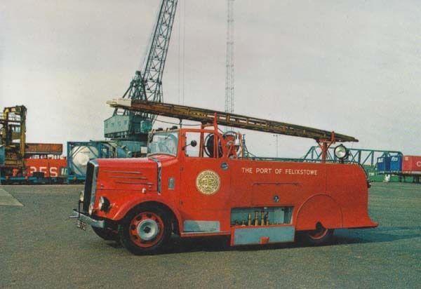 Pyrene Foam Tender Barking Ilford Brigade Rare Fire Engine Postcard ...