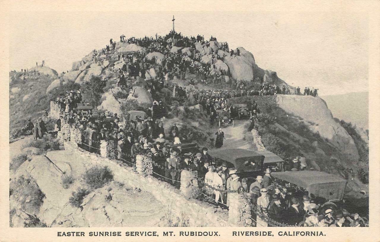 Easter Sunrise Service, Mt. Rubidoux, Riverside, CA c1920s Vintage ...