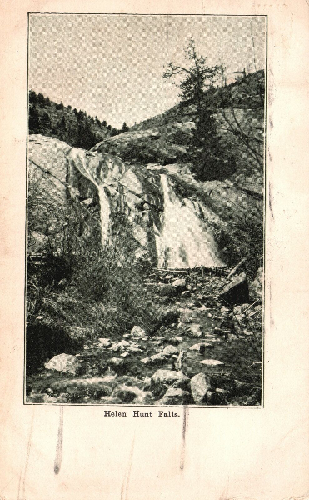 Vintage Postcard 1909 Helen Hunt Falls Waterfall Tourist Attraction In ...