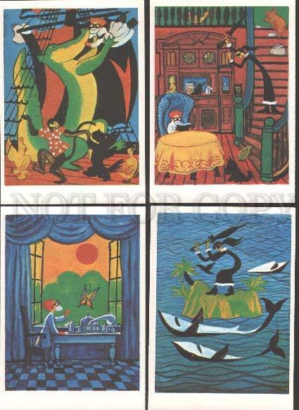 113103 RED CROSS Fairy Tale DOCTOR AYBOLIT 16 old russian pc | Topics ...