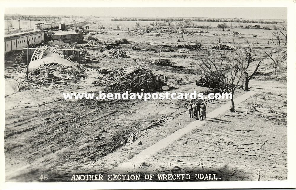 Udall, Kansas, Another Section of Wrecked Town after May 25, 1955 ...