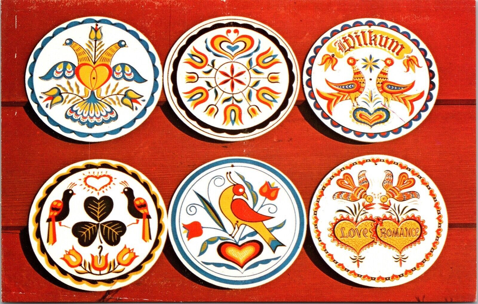 Pennsylvania Dutch Hex Signs Barn Decorations Dussinger Postcard ...