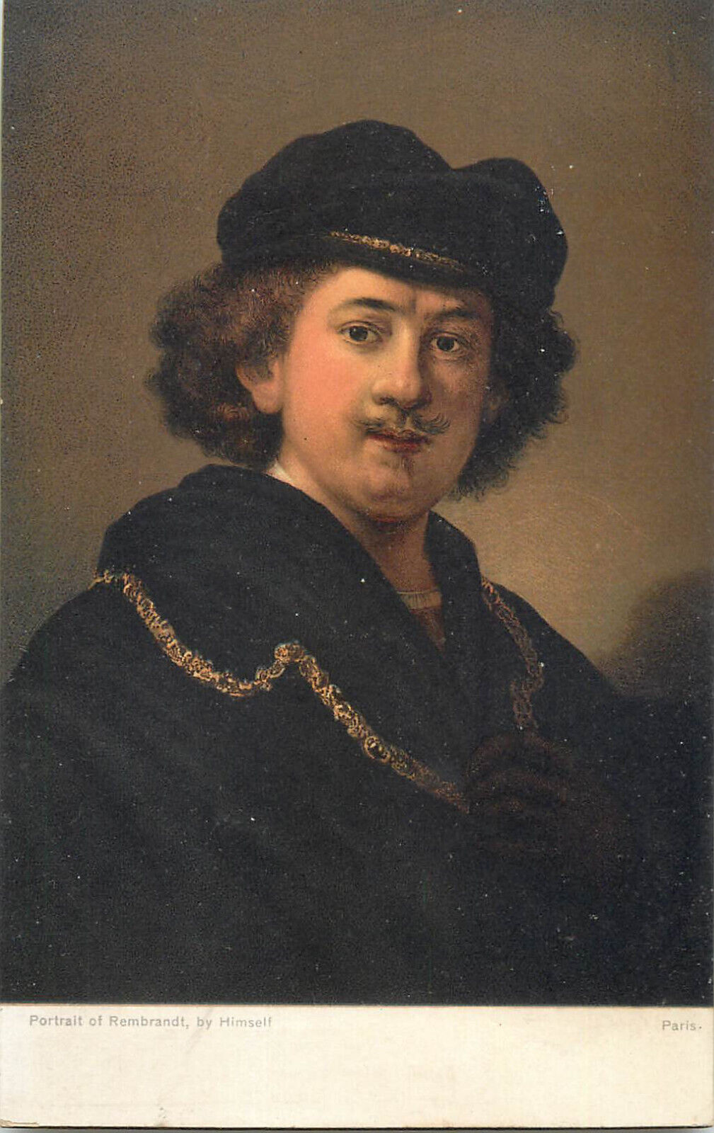 Stengel fine art postcard painting Rembrandt self-portrait | Other ...