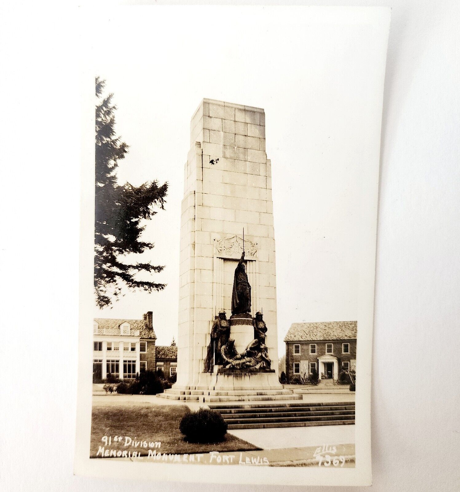 RPPC Fort Lewis Memorial Monument Washington 1920s Pacific NW Ellis ...